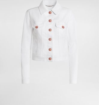 Dolce & Gabbana Denimjacke Aus Denim Mit Schmuckkn&ouml;pfen - Frau Denim Mehrfarbig 38