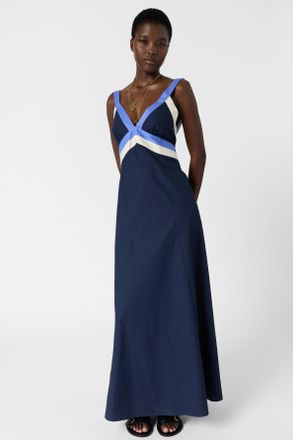 Gerard Darel Robe longue tricolores - ROMYSSA - Encre
