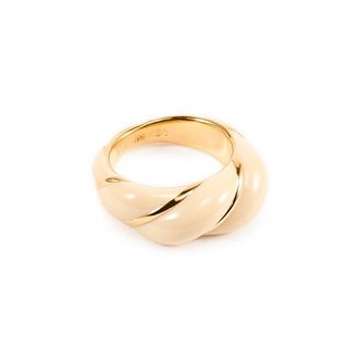 Aur&eacute;lie Bidermann Bague torsad&eacute;e Diana en laiton et plaqu&eacute; or