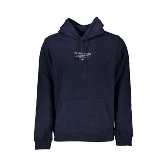Tommy Hilfiger Blaues Kapuzensweatshirt mit Logodetail - - Sweatshirts & Hoodies - Herren - Blau - S
