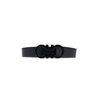 Ferragamo Homme, Accessoires, Noir, Taille: 100 CM Double Adjus Belt