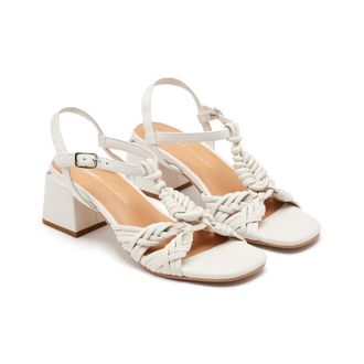 Gioseppo Barnard-Sandalen aus Leder, wei&szlig;, 38 EU