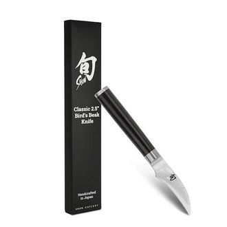 Shun KAI Shun Classic japanisches Sch&auml;lmesser 6,5 cm Klingenl&auml;nge - Damastmesser 32 Lagen VG MAX Kern - 61 (&plusmn;1) HRC - Pakkaholzgriff - Made in Japan - Tour