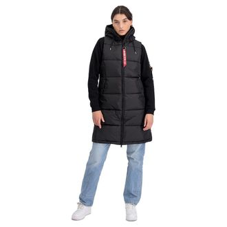 Alpha Industries Alpha Industries Long Puffer Vest Wmn Weste f&uuml;r Damen Black