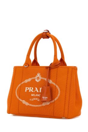 Prada Womens Orange Canvas Small Prada Jardini&atilde;&uml;re Handbag Papaya Borse A Mano Bag