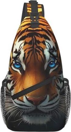 Generic Sac &agrave; bandouli&egrave;re &agrave; motif tigre - Sac &agrave; dos de voyage pour homme - Sac &agrave; dos de randonn&eacute;e