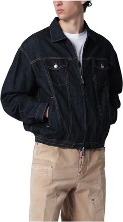 Dsquared2 Homme, Vestes, Bleu, Taille: L Drawstring Jean Jacket