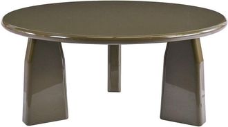 Vente-Unique Table basse en MDF - Kaki laqu&eacute; - ZINAPA