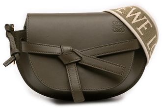 Loewe Hobo Bags - Mini Soft Calfskin Gate Dual Bag - Gr. unisize - in Braun - f&uuml;r Damen