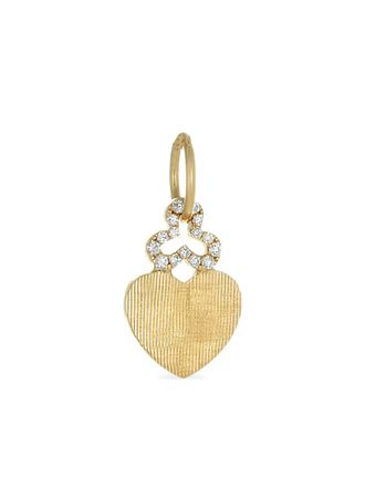 Devon Woodhill mini pendentif coeur serti de diamants - Or