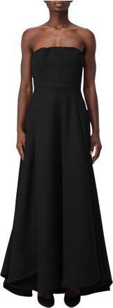 Emporio Armani Robe longue bustier sans bretelles - Femme - Robes - Noir - Taille: 40 FR
