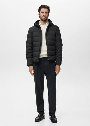 Mango Packbarer Daunen-Feder-Plumífero schwarz - Herren - XXL - MANGO MAN