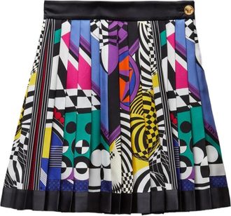 Versace Mini-jupe pliss&eacute;e Teatro - Femme - Jupes - Multicolore - Taille: 40 FR