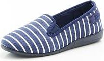 Damart Chaussons rayés Femme Bleu Rayé Taille 38