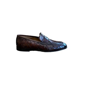 Corvari Leder Mokassin Schuhe - - Shoes - Herren - Braun - 41 1/2 EU