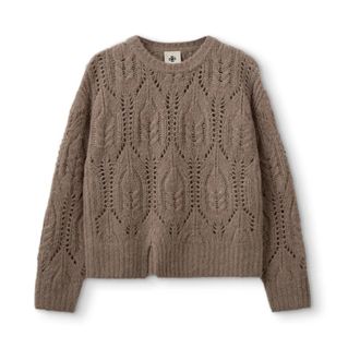 The Garment Gem&uuml;tlicher Zopfmuster-Strickpullover - - Knitwear - Damen - Braun - S