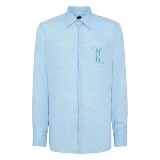 Billionaire Boys Club Silver Cut LS Shirt - - Shirts - Herren - Blau - XS