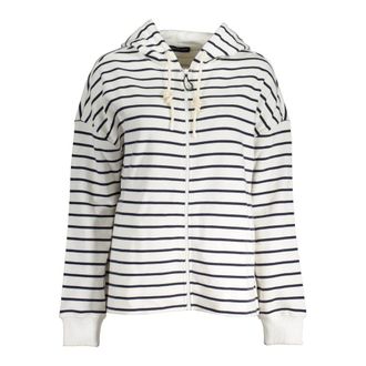 North Sails Femme, Sweatshirts et sweats &agrave; capuche, Blanc, Taille: 38 FR Sweat &agrave; capuche avec fermeture &eacute;clair et poches