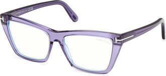 Tom Ford Monture Optique Oeil de Chat - unisex - Accessoires - Violet - Taille: 55 MM