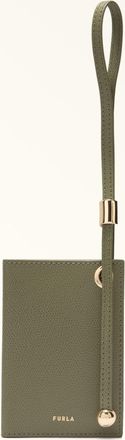 Furla Laura Kartenetui S Avocado Gr&uuml;n Strukturiertes Leder Damen
