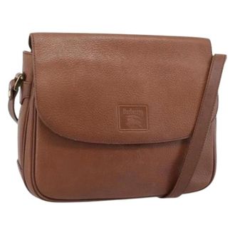 Burberry Sac bandouli&egrave;re vintage en cuir pr&eacute;-poss&eacute;d&eacute; - Femme - Pre-owned - Brun - Taille: ONE Size
