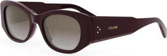 Celine 3 Dots Rechteckige Sonnenbrille - - Accessories - unisex - Braun - ONE SIZE