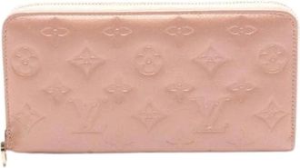 Louis Vuitton Portefeuille Zippy Coussin Monogramme Emboss&eacute; Long Portefeuille Pre-owned - Femme - Pre-owned - Rose - Taille: ONE Size