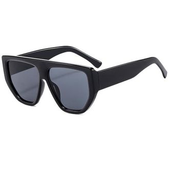 Generic Lunettes De Soleil Carr&eacute;es &Agrave; Grande Monture For Hommes Et Femmes, Id&eacute;ales For Les Activit&eacute;s Plein Air, Vacances Le Sport(Black)