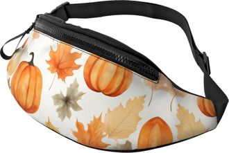 Generic Stylisch G&uuml;rteltasche Ahornbl&auml;tter-Druck Bauchtasche G&uuml;rteltasche Handytasche Tasche F&uuml;r Laufen Fahrrad Spazieren 14X35Cm