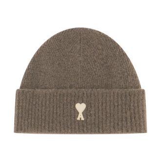 Ami Bonnet De Coeur - unisex - Accessoires - Beige - Taille: ONE Size