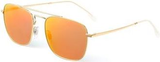 JIM HALO R&eacute;tro Carr&eacute; Lunettes de Soleil Lentille en Verre Premium Lunettes M&eacute;talliques Plates Hommes Femmes