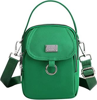 Generic Sac &agrave; bandouli&egrave;re d&eacute;contract&eacute; pour femme, sac &agrave; bandouli&egrave;re r&eacute;glable, sac fourre-tout &agrave; bandouli&egrave;re, Vert, Taille unique