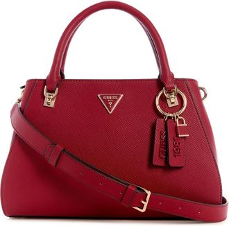 Guess Handtasche Umh&auml;ngetasche Noelle II Luxury Satchel Garnet dunkelrot