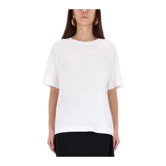 Dries Van Noten Tee en coton boutonn&eacute;e - Femme - Tops - Blanc - Taille: 38 FR