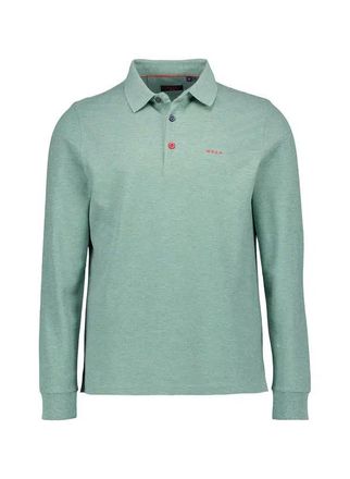 N.Z.A. Herren Polo-Shirt gr&uuml;n meliert