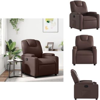 vidaXL Relaxsessel Braun Kunstleder - Relaxsessel - Relaxstuhl - Sessel - Fernsehsessel