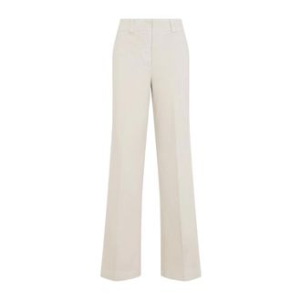 PESERICO Femme, Pantalons, Beige, Taille: 42 FR Pantalon ample en coton Bul