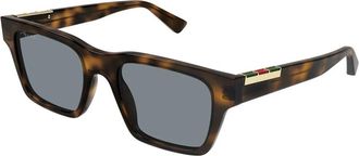 Gucci Eckige Sonnenbrille - - Accessories - unisex - Braun - 51 MM