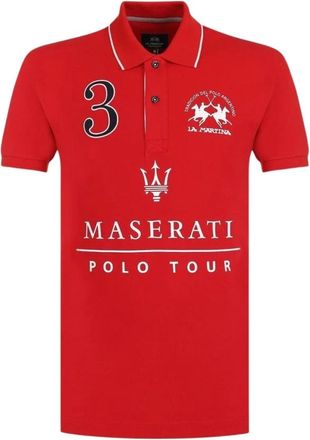 La Martina Polo Maserati Capsule - Homme - Tops - Rouge - Taille: L
