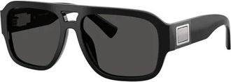 Dolce & Gabbana Homme, Accessoires, Noir, Taille: 58 MM Lunettes de soleil