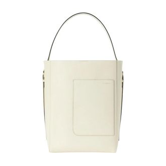 Valextra Femme, Sacs, Blanc, Taille: ONE Size Soft Bucket Mini Bag