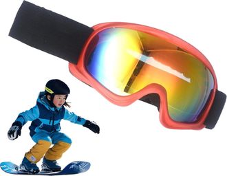 Generic Kinder-Skibrille, Snowboardbrille (für Jugendliche) | Skibrille mit UV-Schutz, Kinder-Skibrille, Kinder-Snowboardbrille, Skibrille. Bequeme und warme 