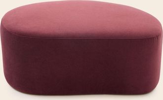 Madura Pouf Julika Opal aubergine douce - VIOLET