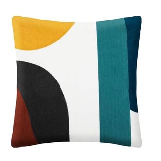 Atmosphera Atmosphera - Coussin Hary - Motifs brodés - Coton - 45x45 cm