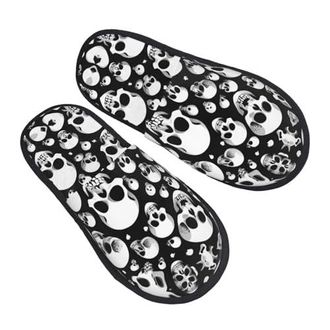 Generic &eacute;l&eacute;gant Pantoufles Hommes imprim&eacute; de cr&acirc;nes Maison Pantoufles L&eacute;g&egrave;re Chaussons dint&eacute;rieur pour Ext&eacute;rieur Homme Adulte M