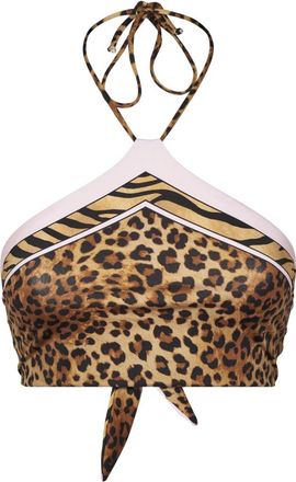 MC2 Saint Barth Femme, Maillots de bain, Brun, Taille: 38 FR Nairobi Foulard Bandeau Bikini Top