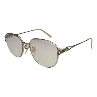 Celine Lunettes de soleil en m&eacute;tal Pre-owned - Femme - Pre-owned - Jaune - Taille: ONE Size