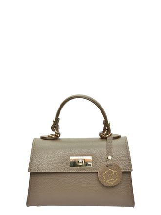 Luisa Vannini Beige Rindsledertasche