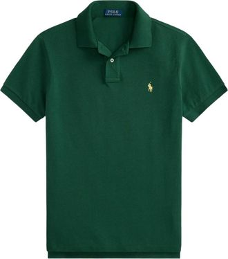 Polo Ralph Lauren Homme, Tops, Vert, Taille: L Polo en maille de coton coupe ajust&eacute;e personnalis&eacute;e