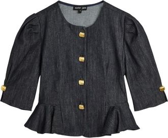 Sister Jane blouse Curio &agrave; design p&eacute;plum - Noir